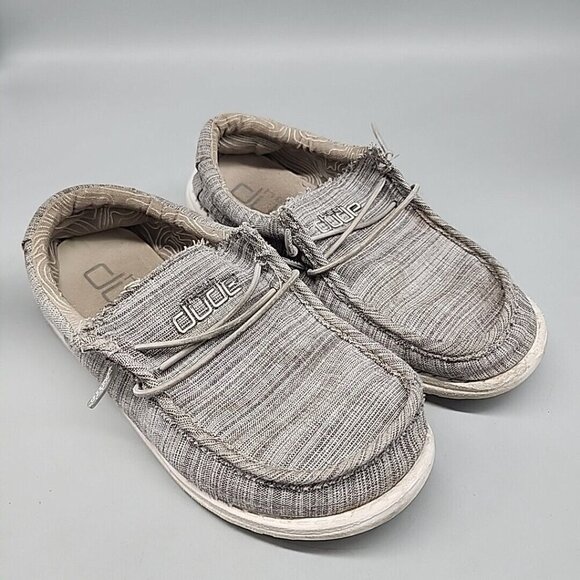 Hey Dude | Shoes | Hey Dude Wally Youth Linen Stone Slip On Shoes 2 ...